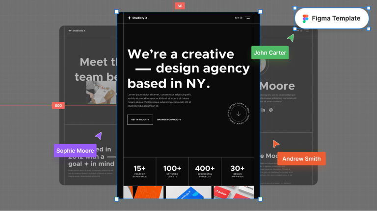 Studiofy X - Creative Agency Figma Template - Free Figma Resource ...