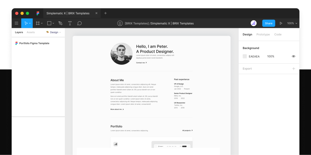 Simplematic X - Designer Figma Template - Free Figma Resource | Figma ...