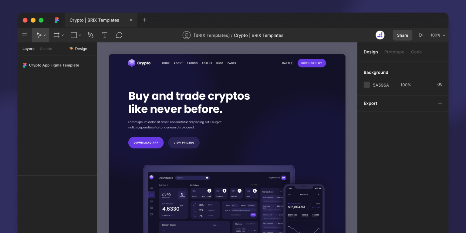 Crypto - Crypto Figma Template - Free Figma Resource | Figma Elements