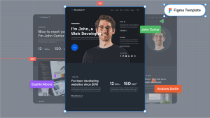 Developer X - Developer Portfolio Figma Template - Free Figma Resource ...