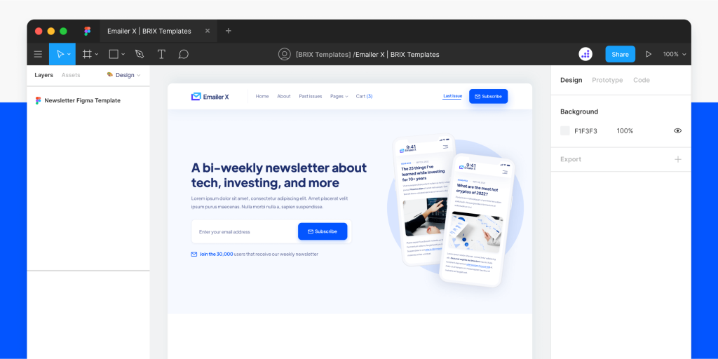 Emailer X - Newsletter Figma Template - Free Figma Resource | Figma ...