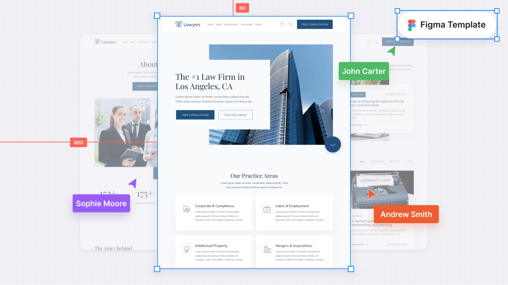 Lawyers - Law Firm Figma Template - Free Figma Resource | Figma Elements
