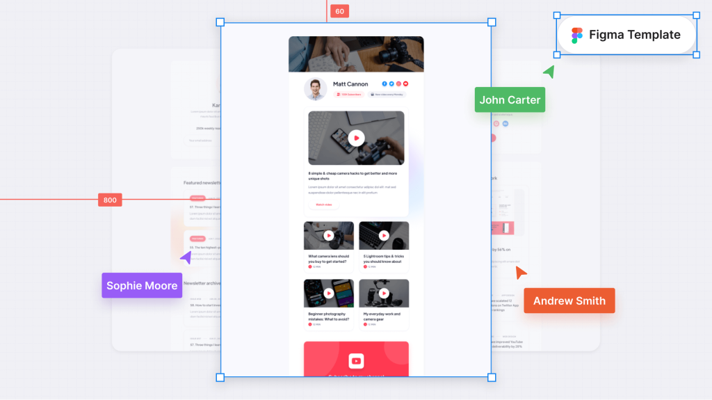 Links X - Link in Bio Figma Template - Free Figma Resource | Figma Elements