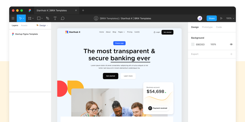 Starthub X - Modern Startup Figma Template - Free Figma Resource ...