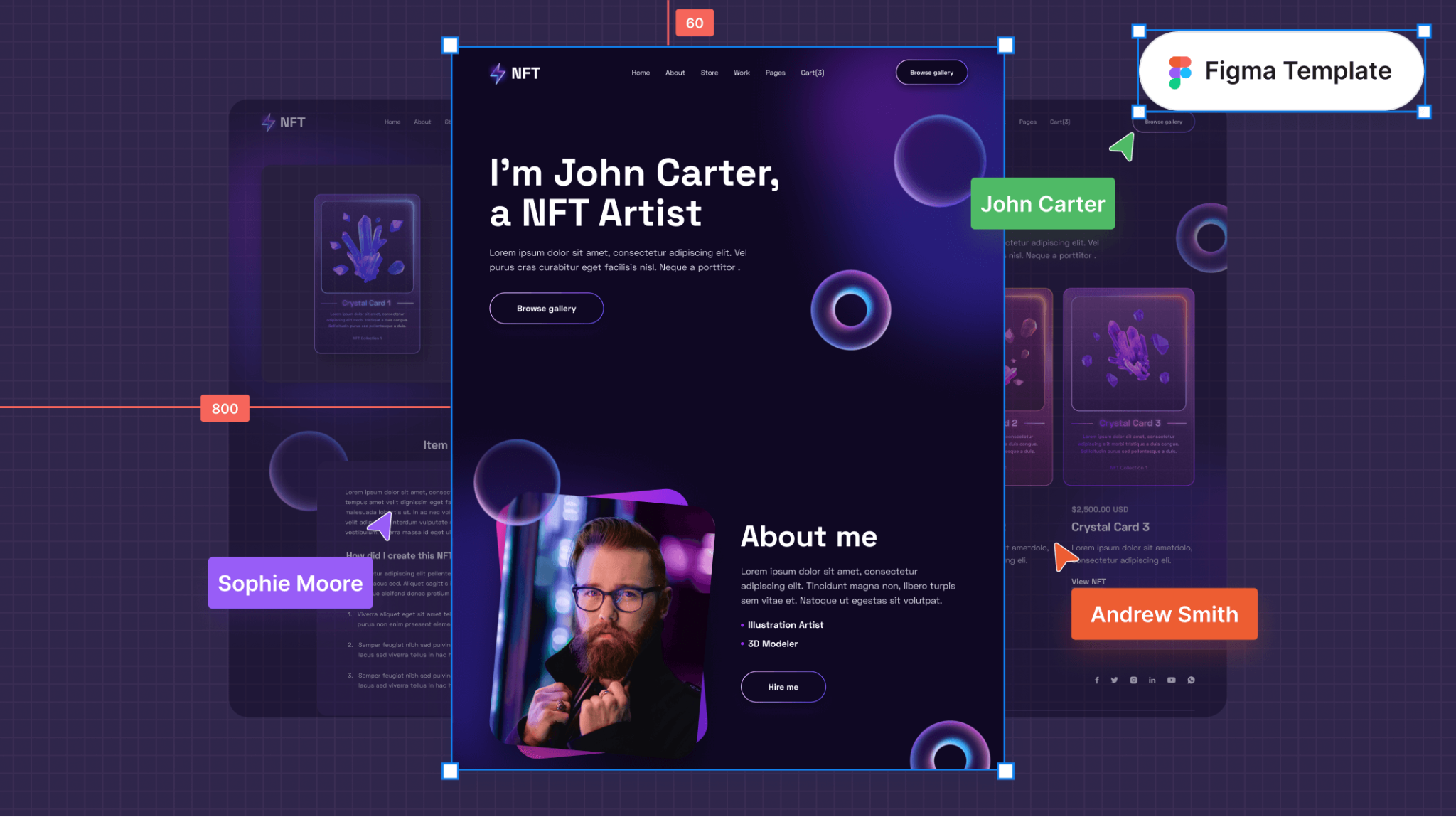 NFT - NFT Figma Template - Free Figma Resource | Figma Elements