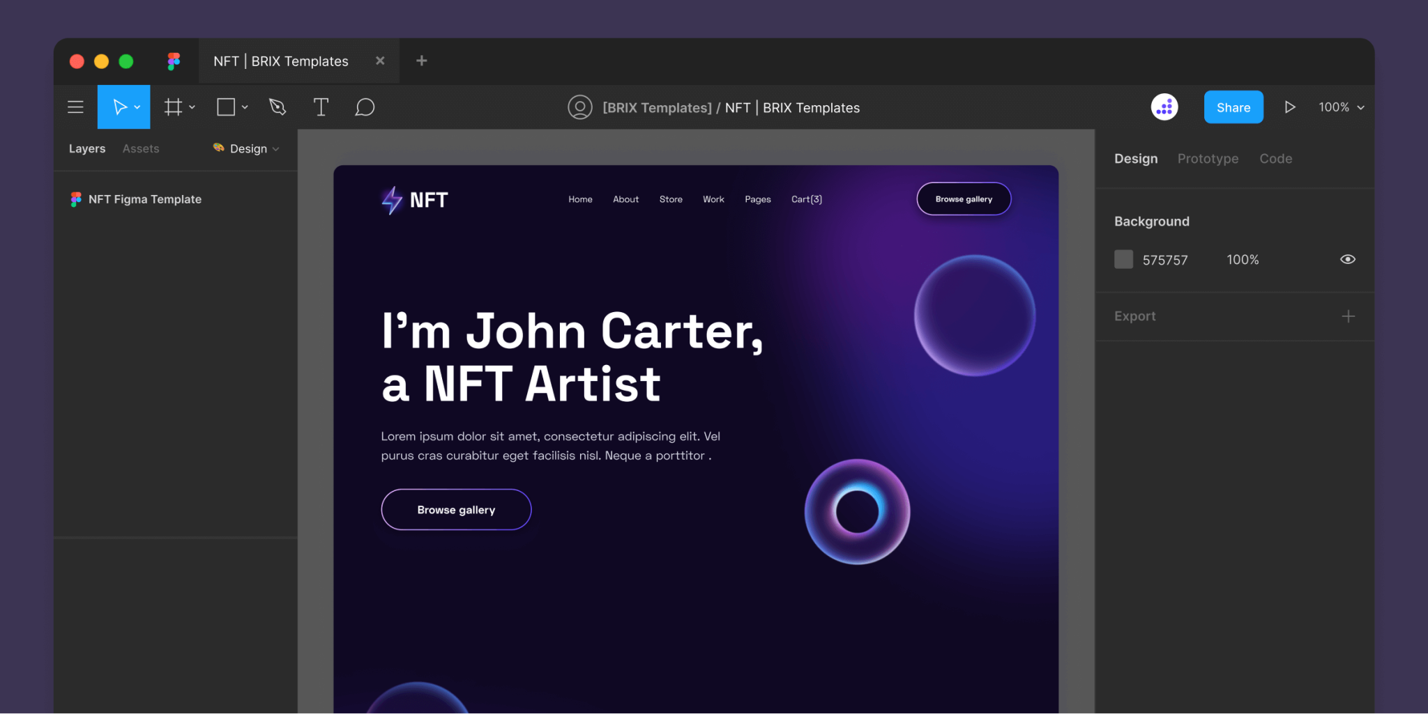 NFT - NFT Figma Template - Free Figma Resource | Figma Elements