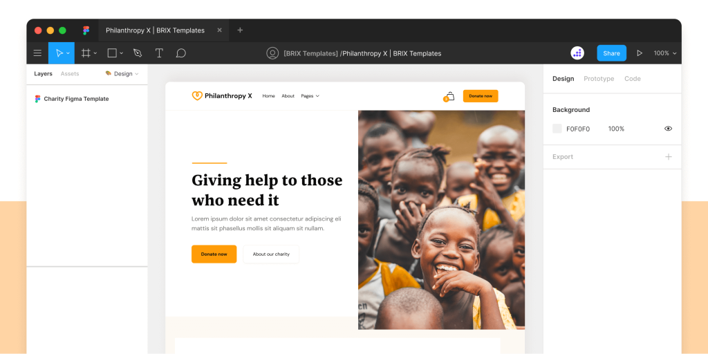 Philanthropy X - Charity Figma Template - Free Figma Resource | Figma ...