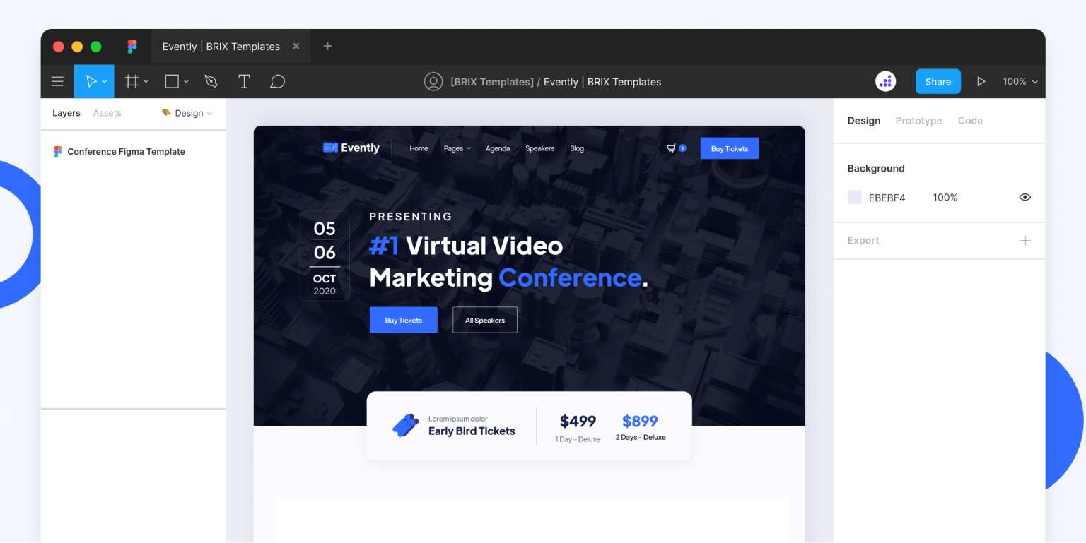 Evently - Conference Figma Template - Free Figma Resource | Figma Elements