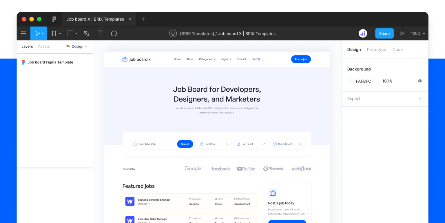 Job Board X - Job Portal Figma Template - Free Figma Resource | Figma ...