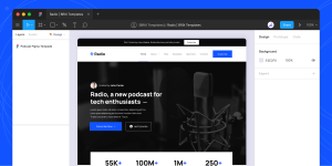 Radio - Podcast Figma Template - Free Figma Resource | Figma Elements
