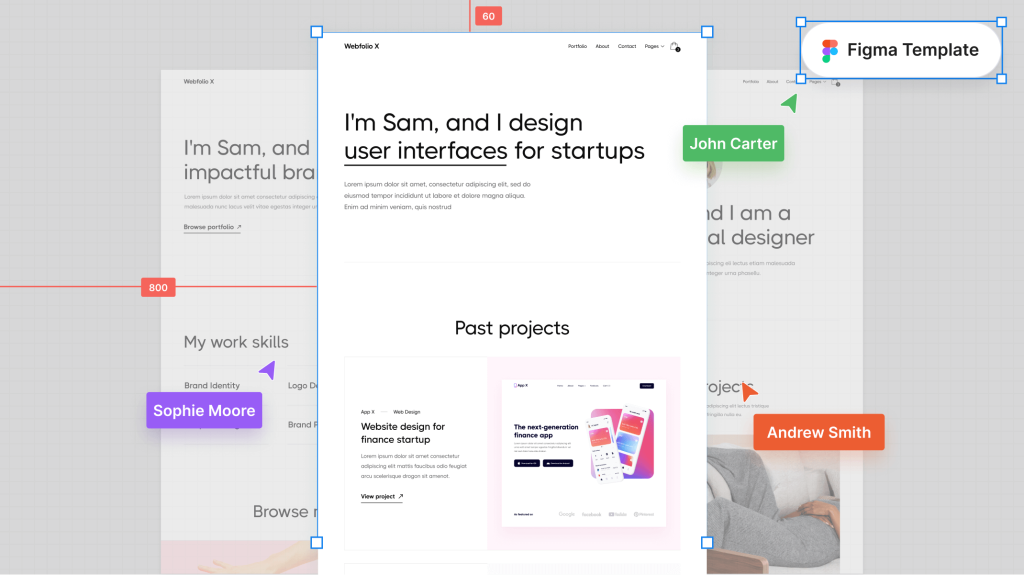 Webfolio X - Portfolio Figma Template - Free Figma Resource | Figma ...