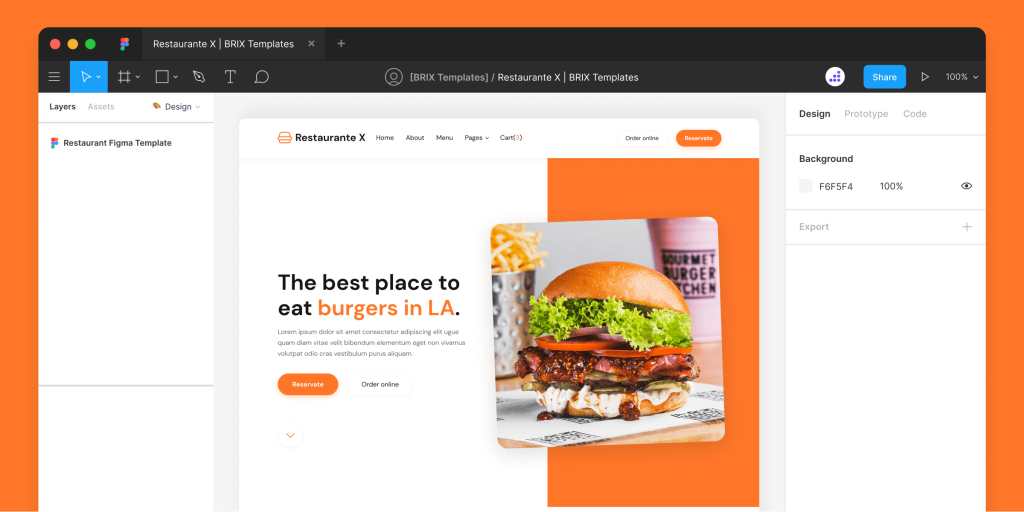 Restaurante X - Restaurant Figma Template - Free Figma Resource | Figma ...