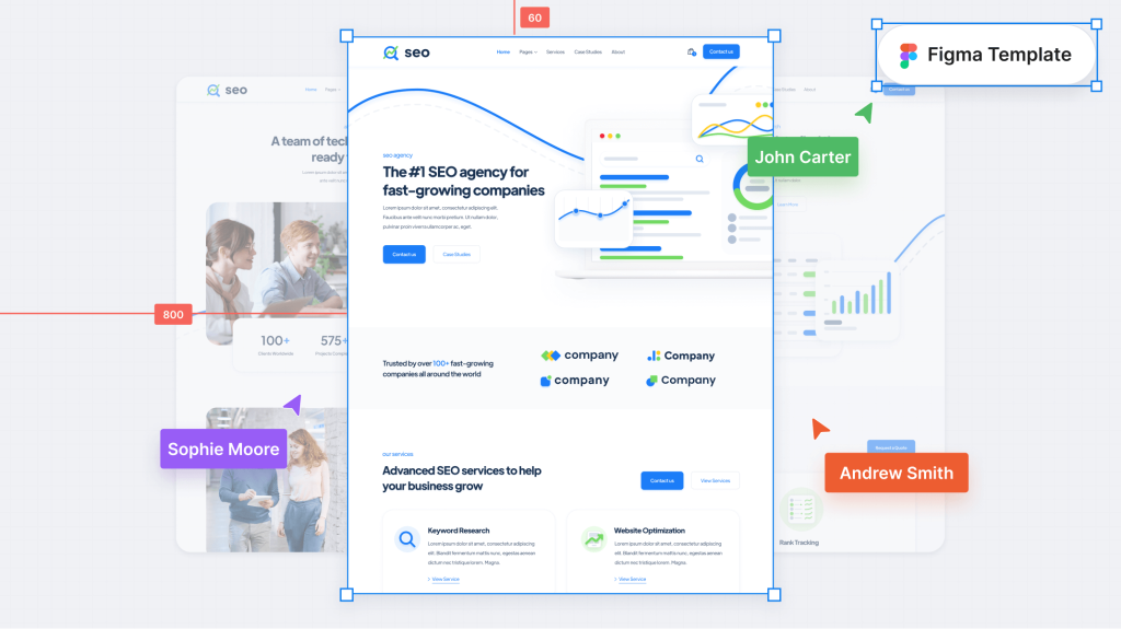 SEO - SEO Agency Figma Template - Free Figma Resource | Figma Elements