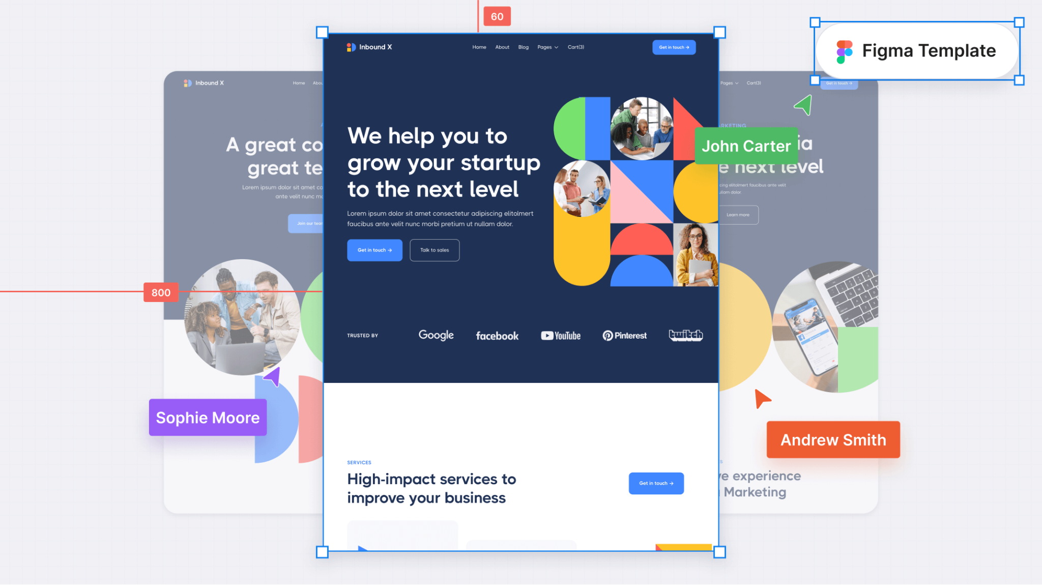 Inbound X - Social Media Marketing Agency Figma Template - Free Figma ...