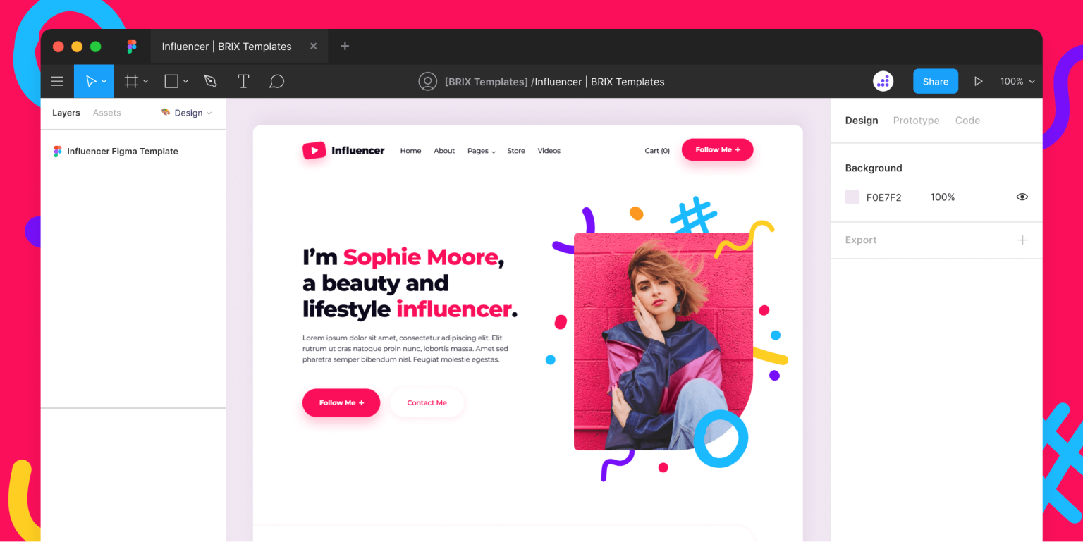 Influencer - Influencer Figma Template - Free Figma Resource | Figma ...