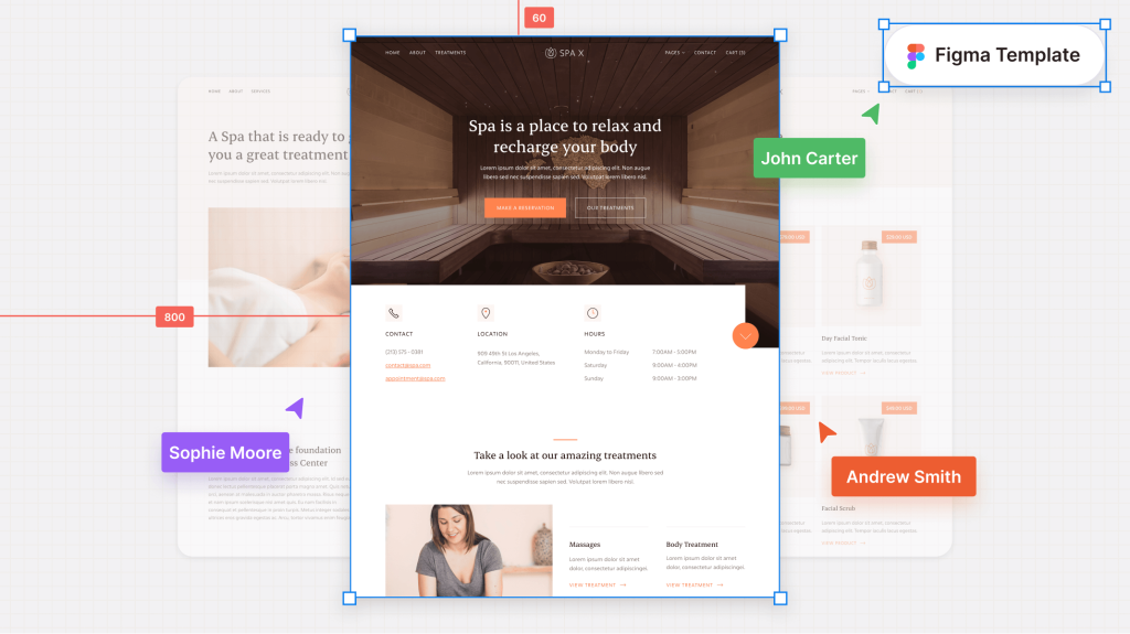 Spa X - Spa Figma Template - Free Figma Resource | Figma Elements
