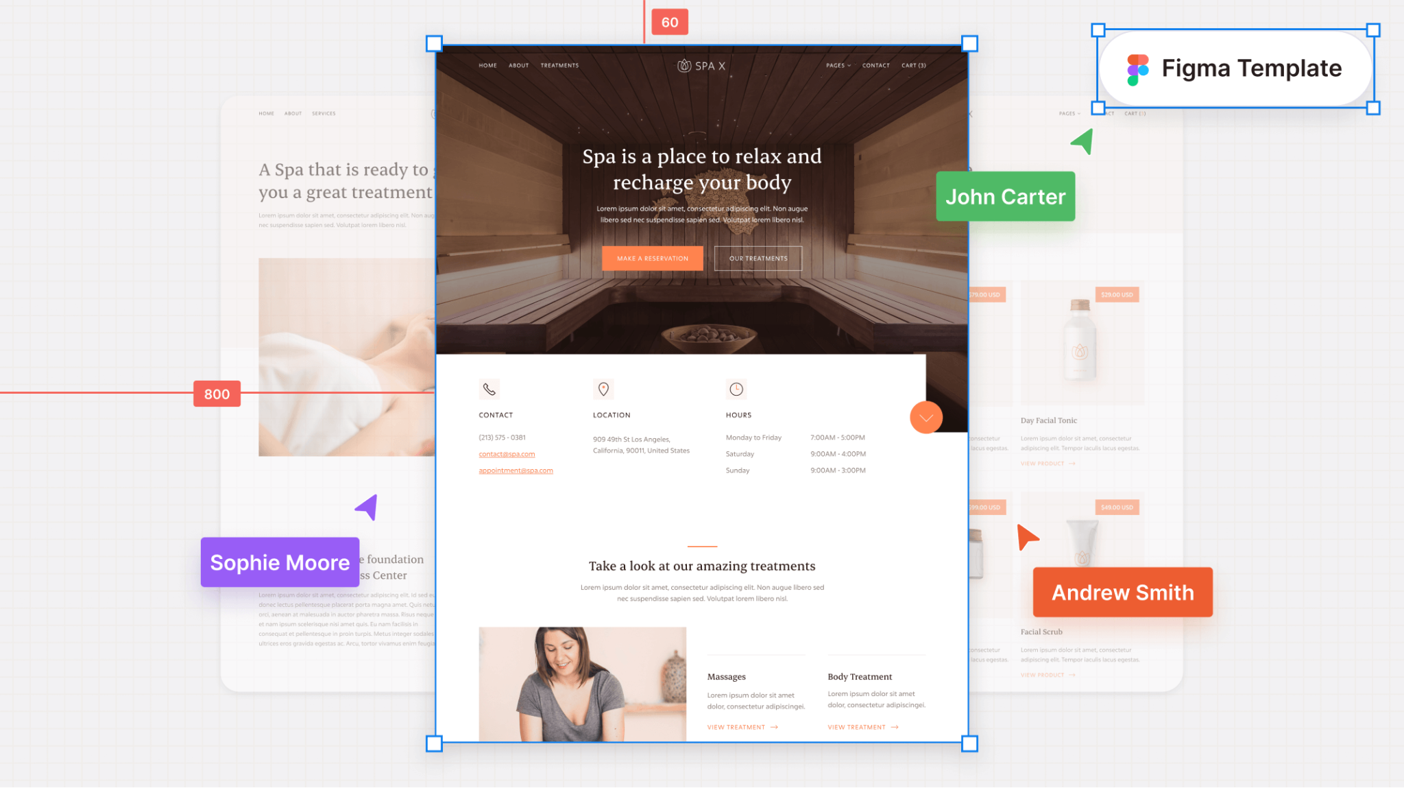 Spa X - Spa Figma Template - Free Figma Resource | Figma Elements