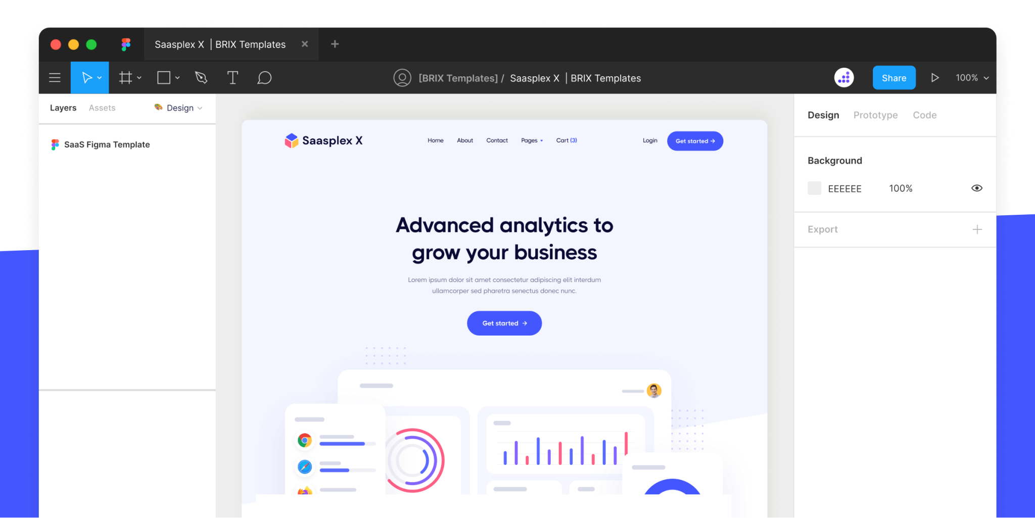 Saasplex X - SaaS Figma Template - Free Figma Resource | Figma Elements