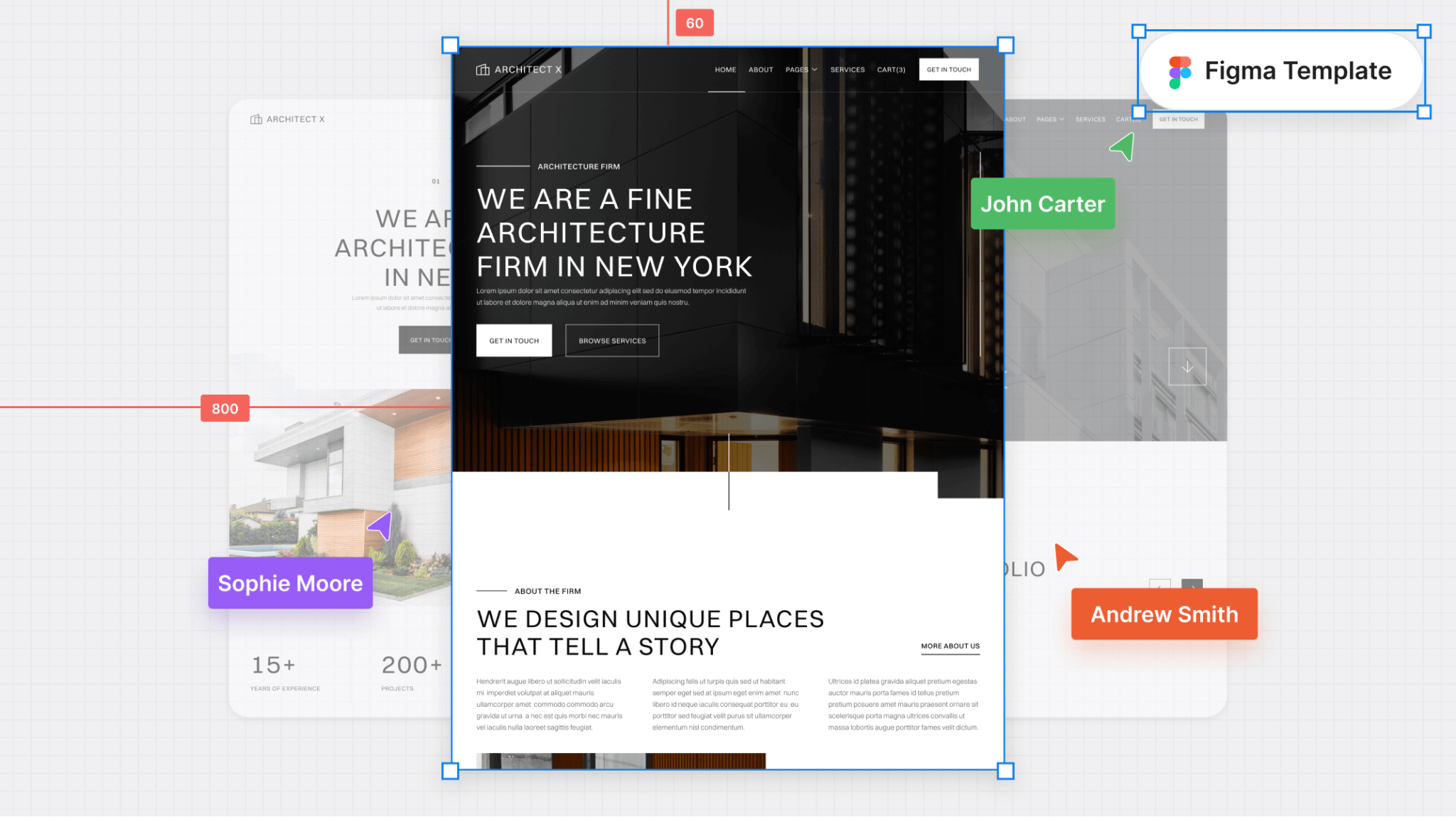 Architect X - Architecture Figma Template - Free Figma Resource | Figma ...