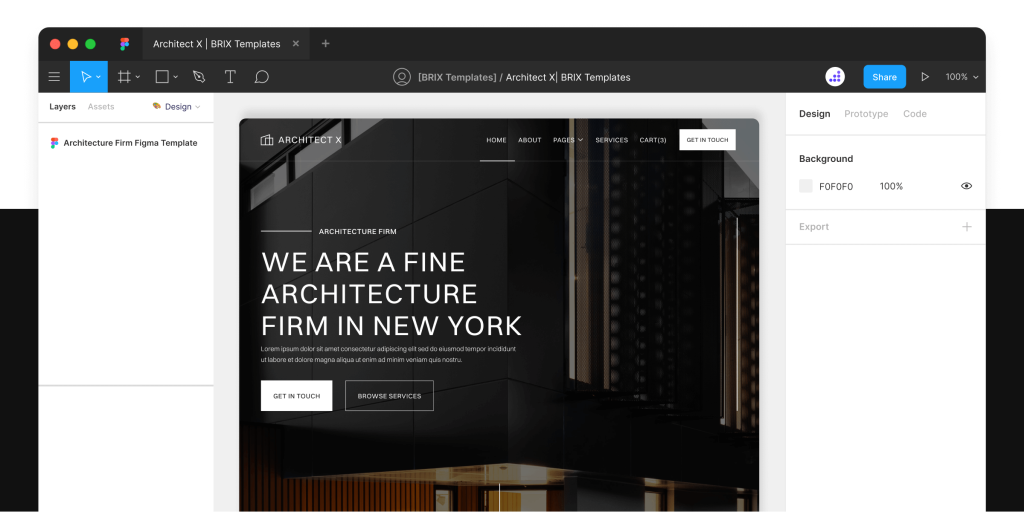 Architect X - Architecture Figma Template - Free Figma Resource | Figma ...