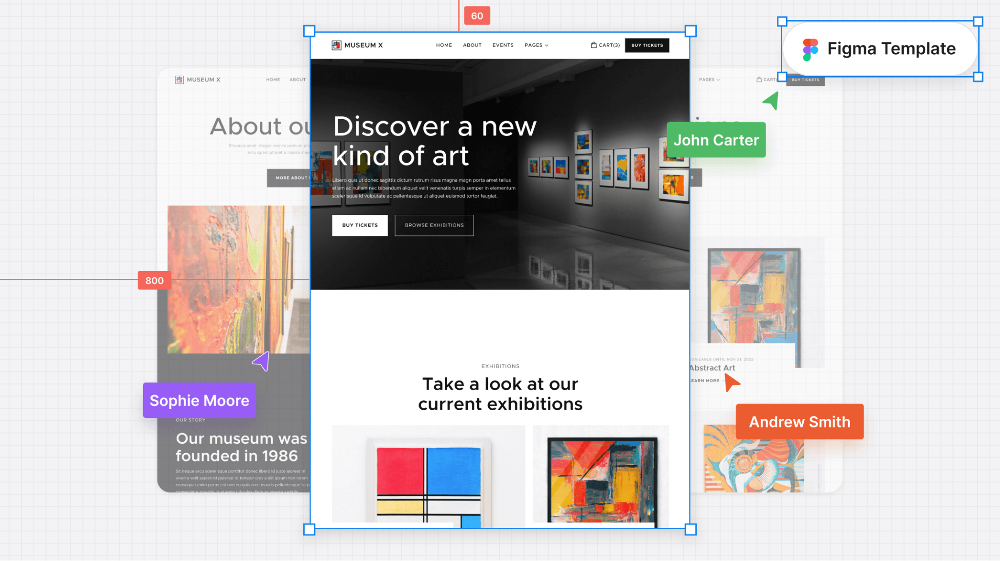 Museum X - Art Gallery & Museum Figma Template - Free Figma Resource ...