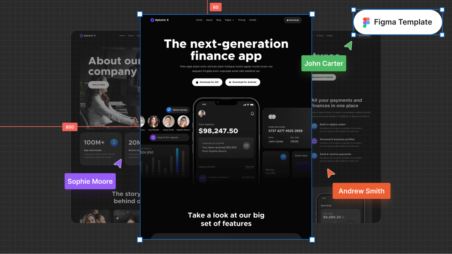 Aptonic X - Dark Mode Mobile App Figma Template - Free Figma Resource ...