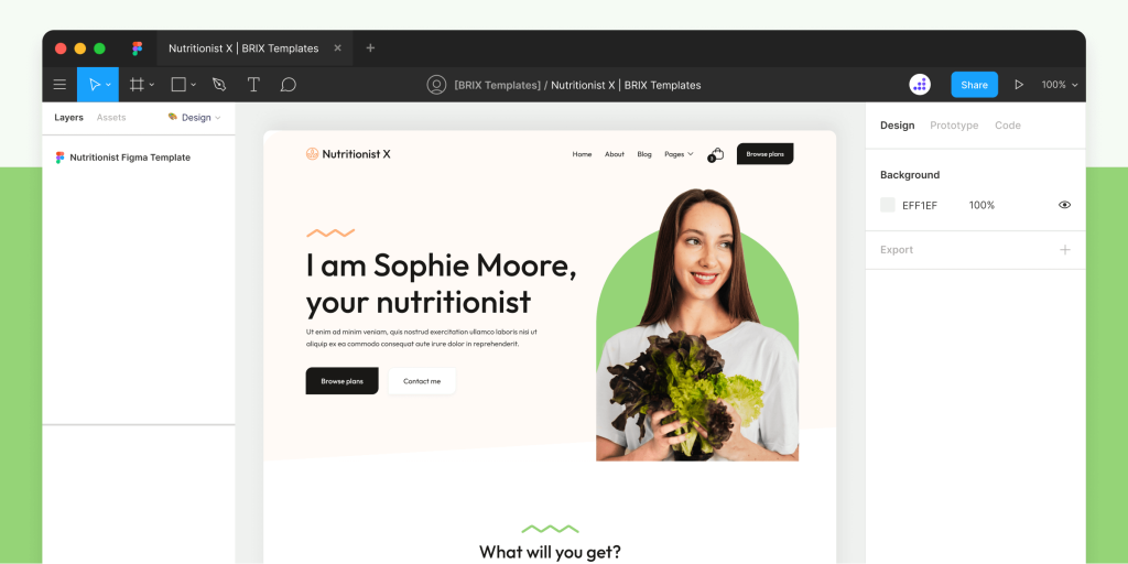 Nutritionist X - Nutritionist Figma Template - Free Figma Resource ...