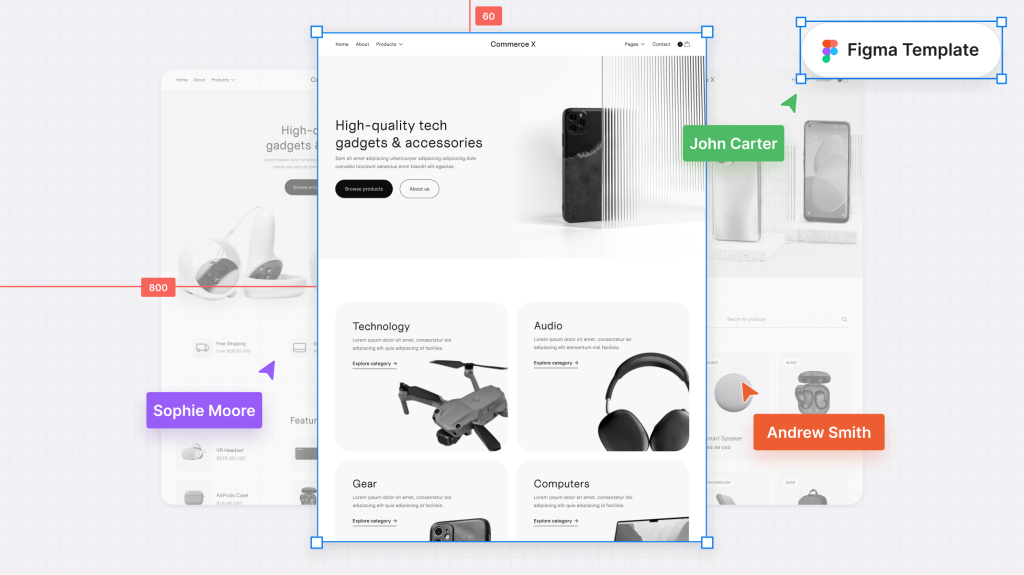 Commerce X - Ecommerce Shop Figma Template - Free Figma Resource ...