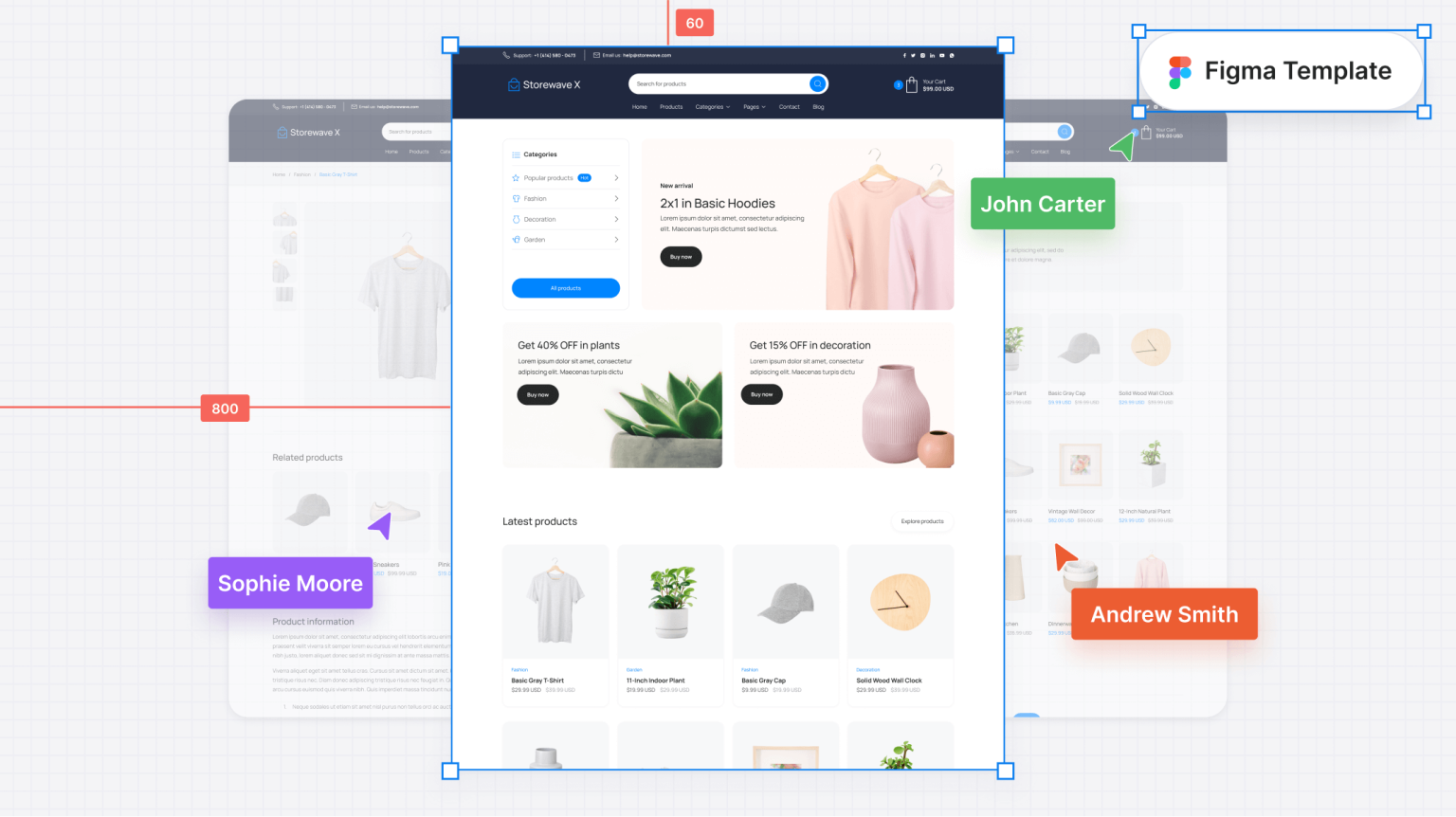 Storewave X - Ecommerce Shop Figma Template - Free Figma Resource | Figma Elements