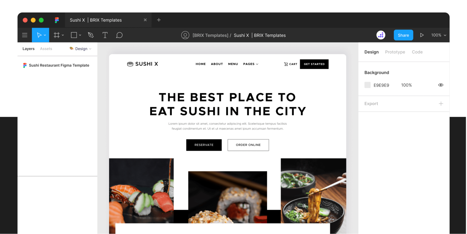 Sushi X - Sushi Restaurant Figma Template - Free Figma Resource | Figma ...
