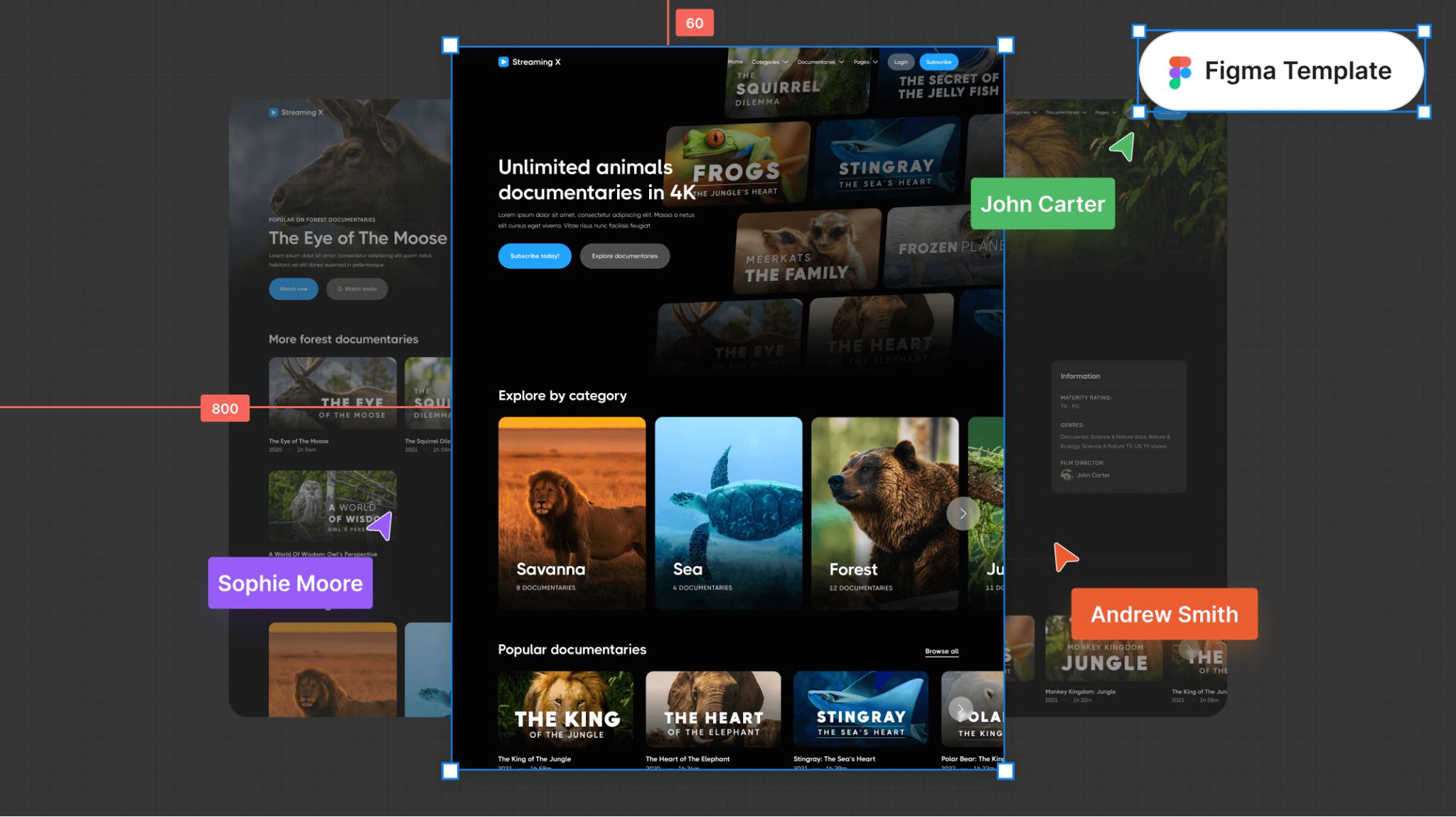 Streaming X - Membership Streaming Figma Template - Free Figma Resource ...