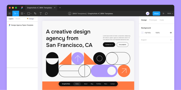 Graphicfolio X - Branding Agency Figma Template - Free Figma Resource ...