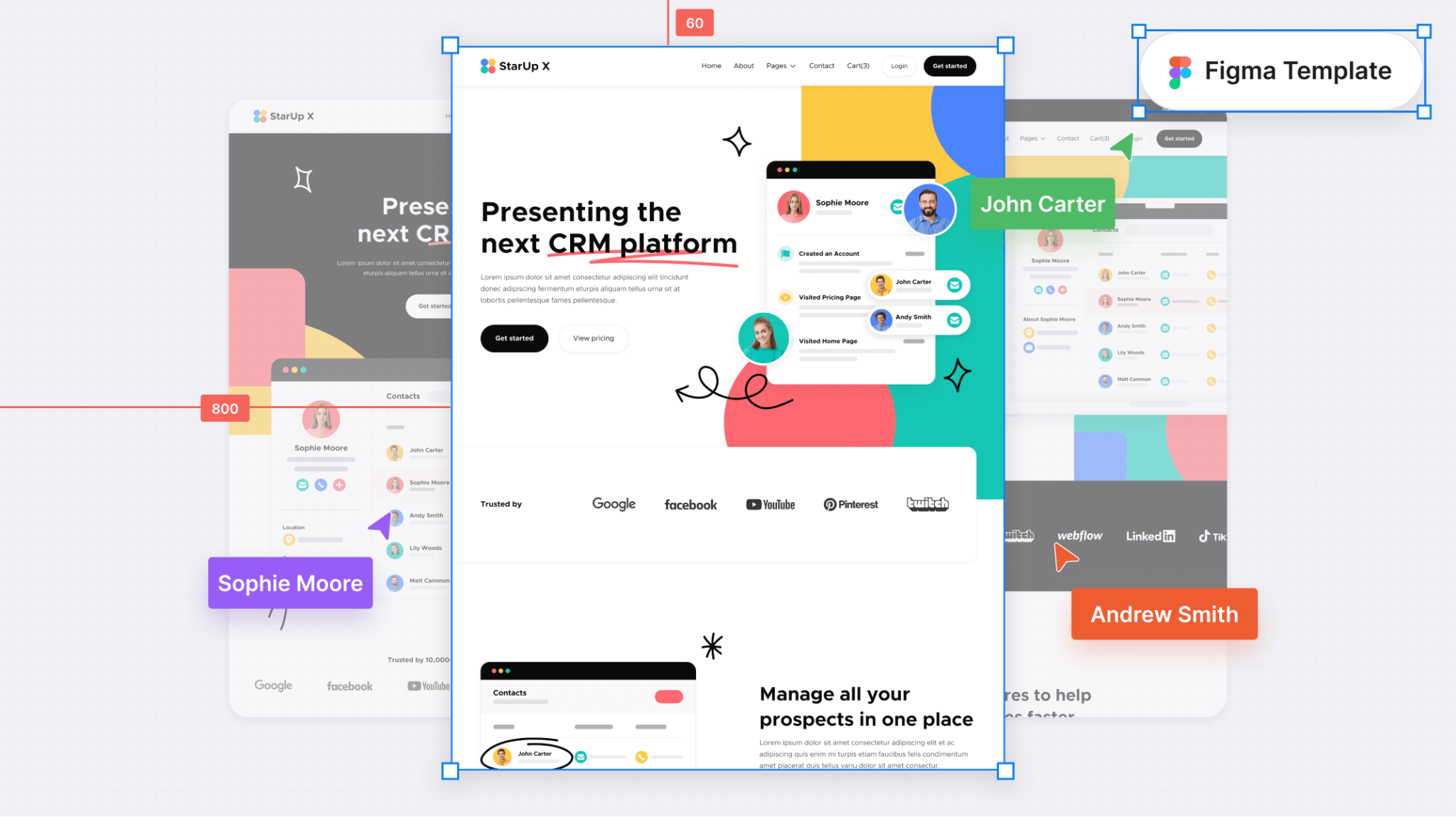 StarUp X - Modern Startup Figma Template - Free Figma Resource | Figma ...