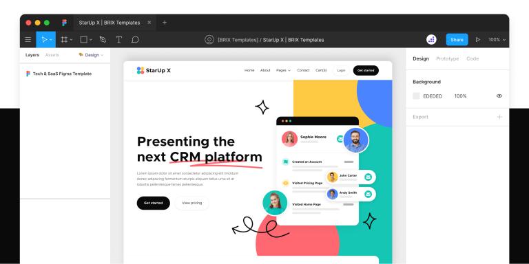 StarUp X - Modern Startup Figma Template - Free Figma Resource | Figma ...