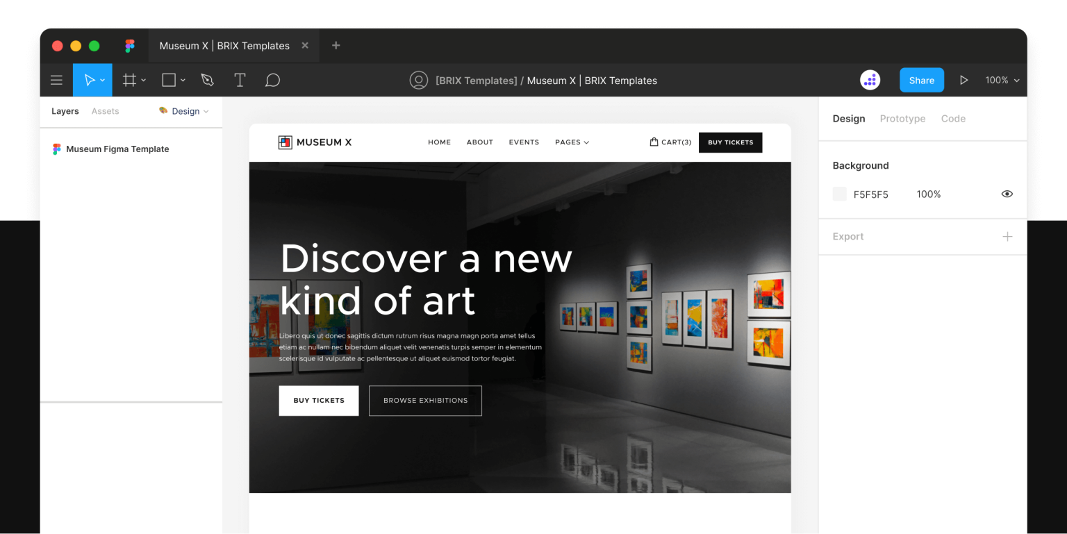 Museum X - Art Gallery & Museum Figma Template - Free Figma Resource ...