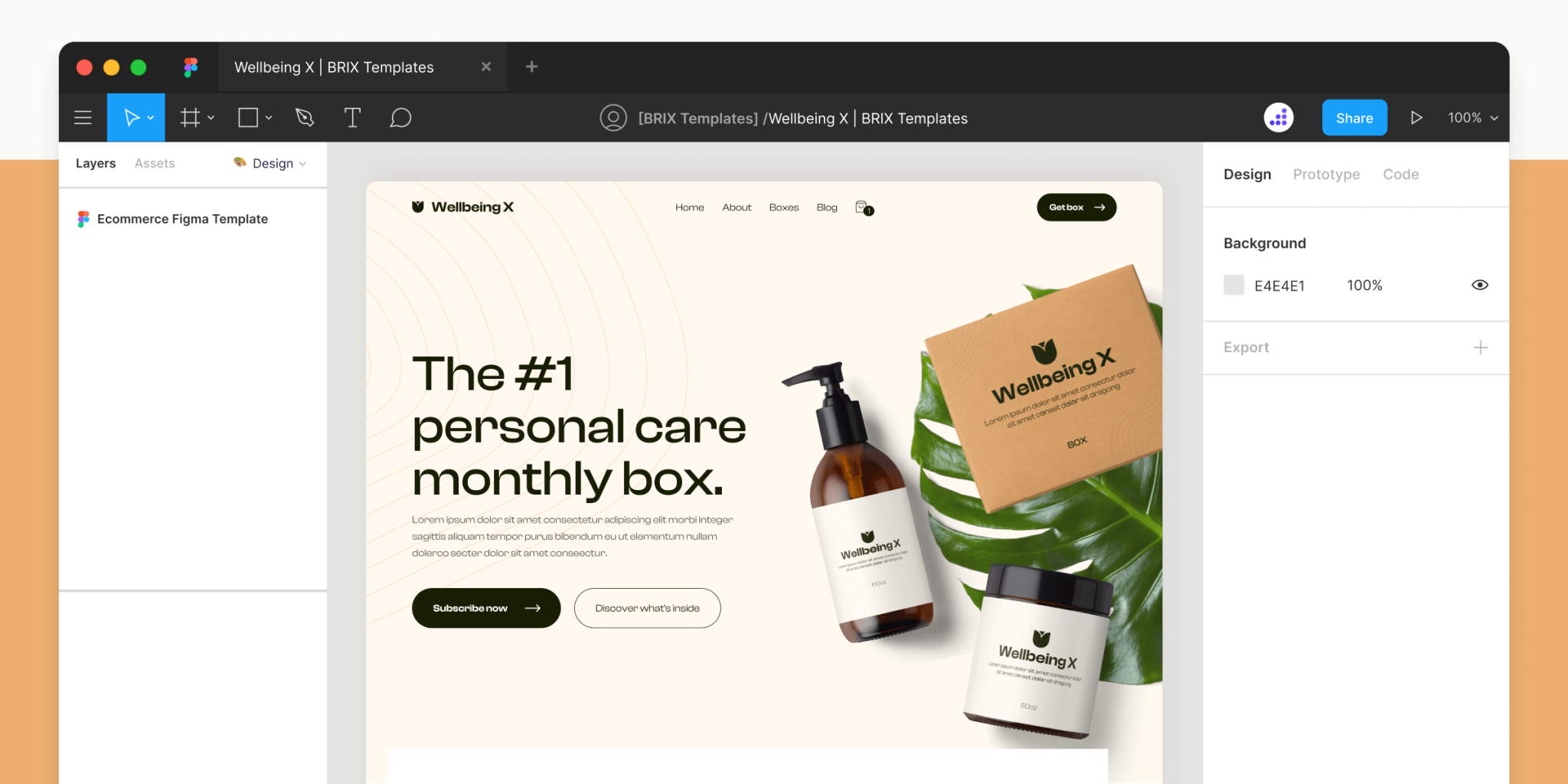 Wellbeing X - Beauty Ecommerce Figma Template - Free Figma Resource ...