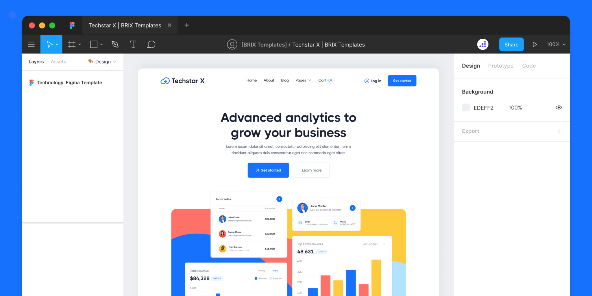 Techstar X – Tech Figma Template – Free Figma Resource – Figma Resource