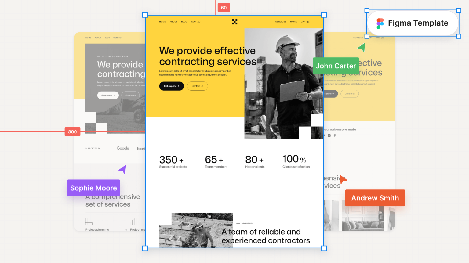 Construcfy X - Construction Figma Template - Free Figma Resource ...