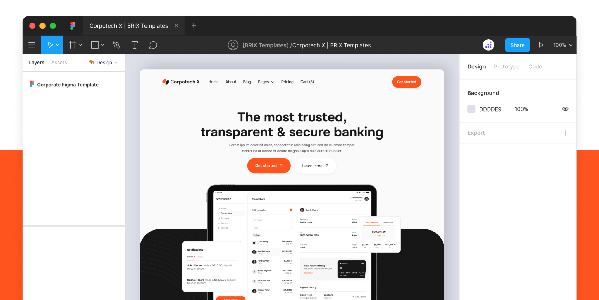 Corpotech X - Corporate Figma Template - Free Figma Resource | Figma ...