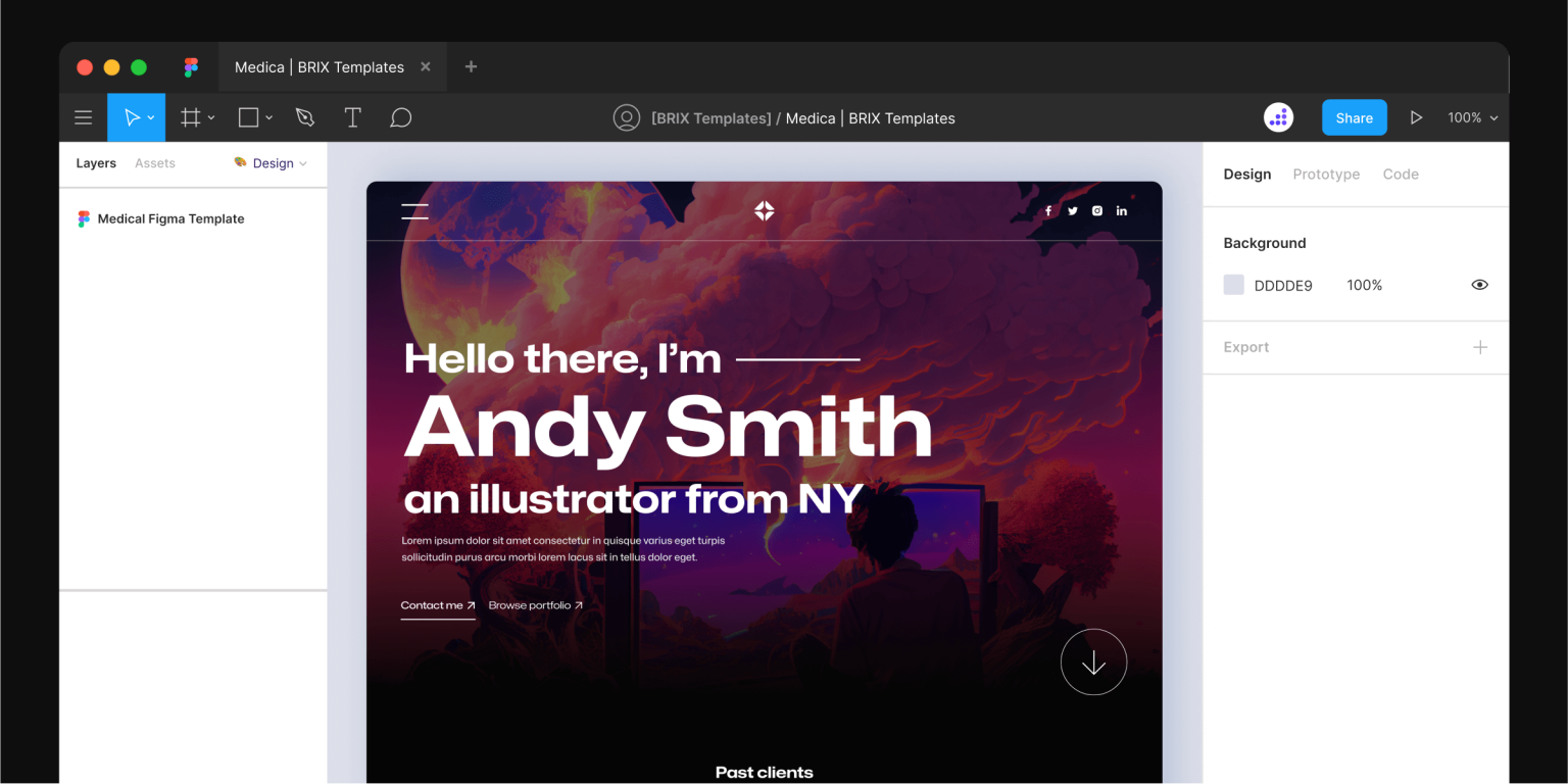 Illustrator X - Illustration Portfolio Figma Template - Free Figma ...