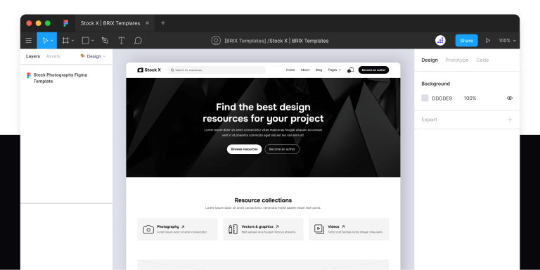 Stock X - Stock Photography Figma Template - Free Figma Resource ...