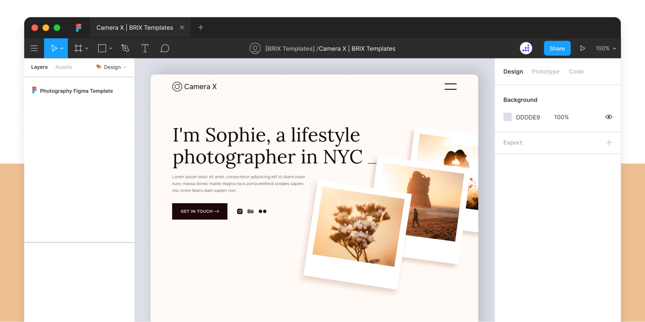 Camera X - Photography Figma Template - Free Figma Resource | Figma ...