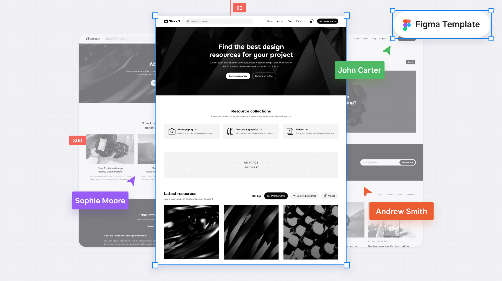 Stock X - Stock Photography Figma Template - Free Figma Resource ...