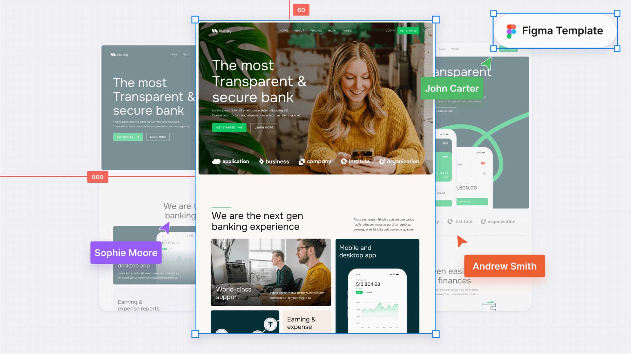 Startply X - Green Startup Figma Template - Free Figma Resource | Figma ...