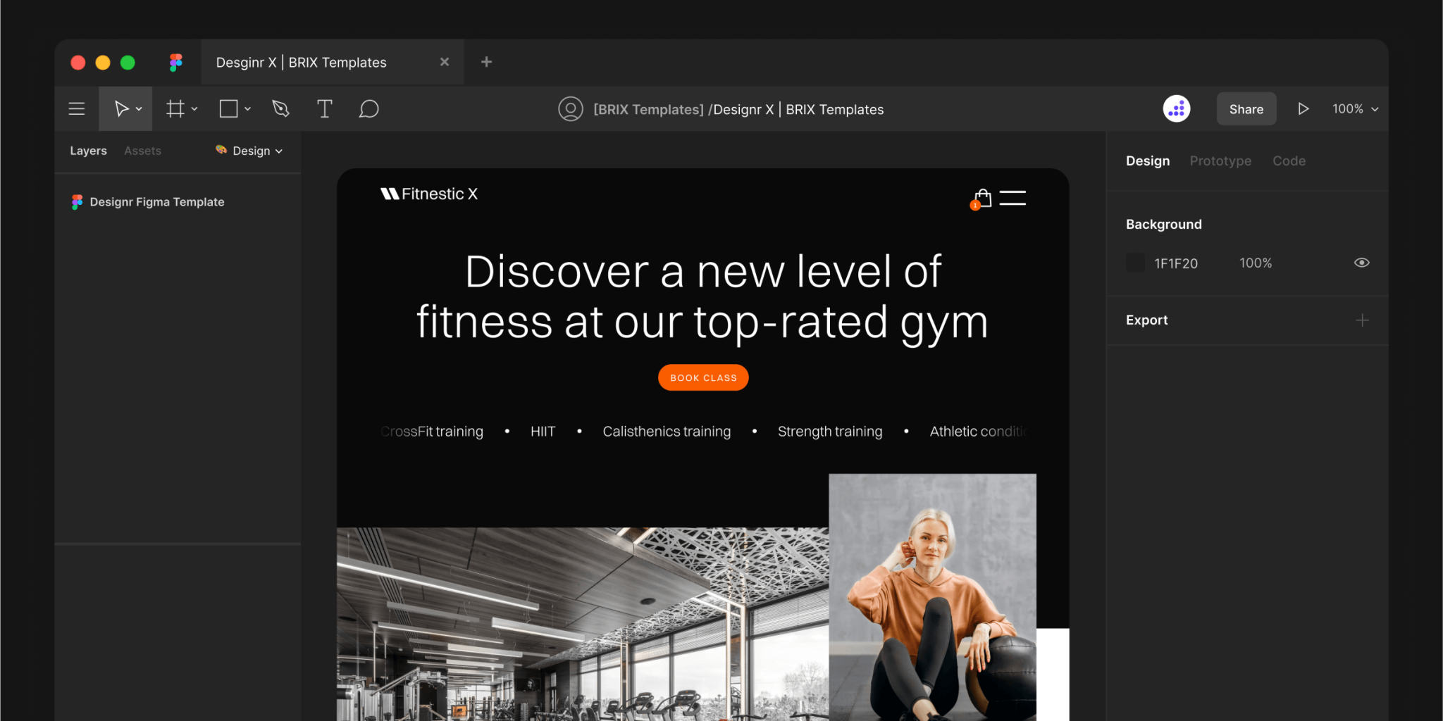 Fitnestic X - Fitness Figma Template - Free Figma Resource | Figma Elements
