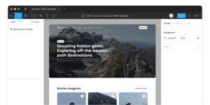 Journal X - Minimal Blog Figma Template - Free Figma Resource | Figma Elements