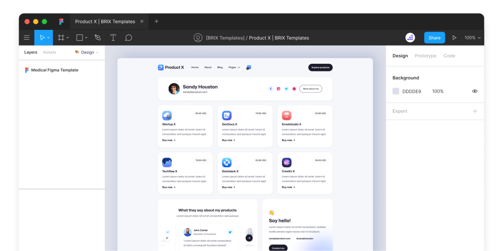 Product X - Digital Store Figma Template - Free Figma Resource | Figma ...