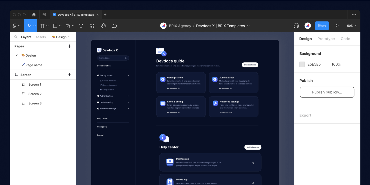 Devdocs X - Documentation Figma Template - Free Figma Resource | Figma ...