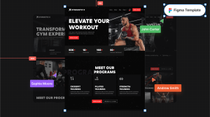 Gymnastic X - Gym Figma Template - Free Figma Resource | Figma Elements