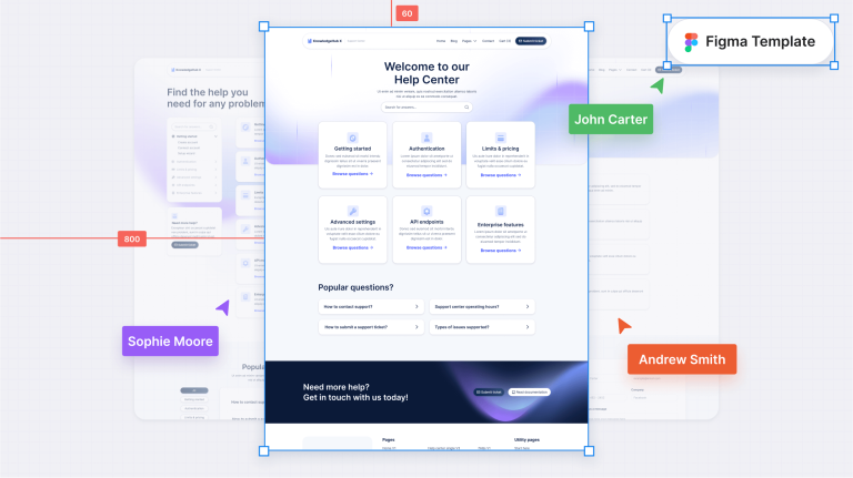 KnowledgeHub X - Help Center Figma Template - Free Figma Resource ...